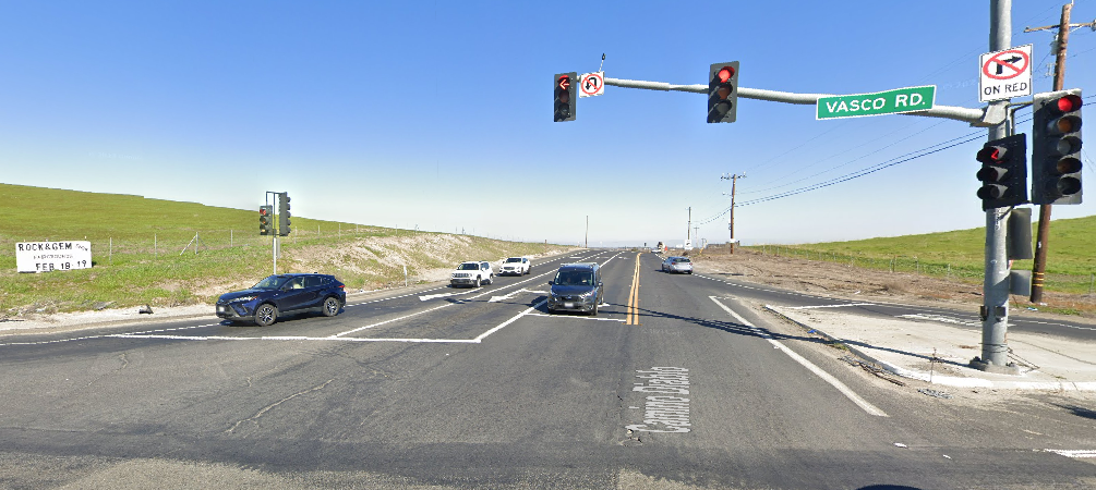 1 Injured in Byron Crash at Vasco Road and Camino Diablo