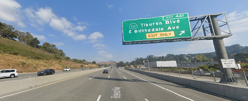 1 Injured in Mill Valley Crash on US 101 near Tiburon Boulevard