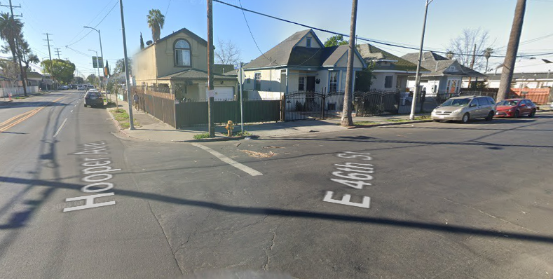 Fatal Pedestrian Crash in Crash on Hooper Avenue and 46th Street in South Los Angeles