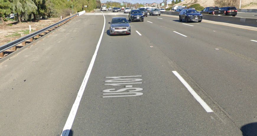 1 Injured in Redwood City Crash on Highway 101 near 3rd Avenue